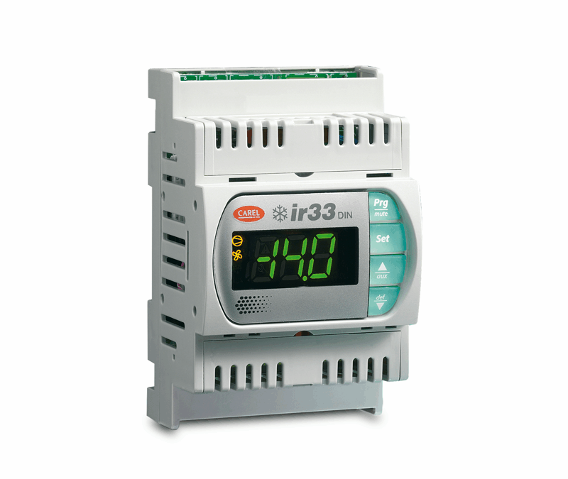 CAREL-IR33-DIN-Rail-mount-refrigeration-controller - Eurotec
